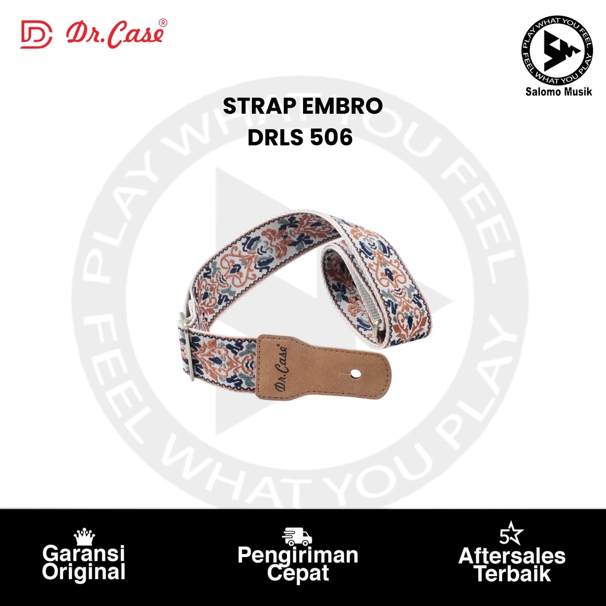 DRLS 506 STRAP EMBRO DR. CASE ORNATE CREAM