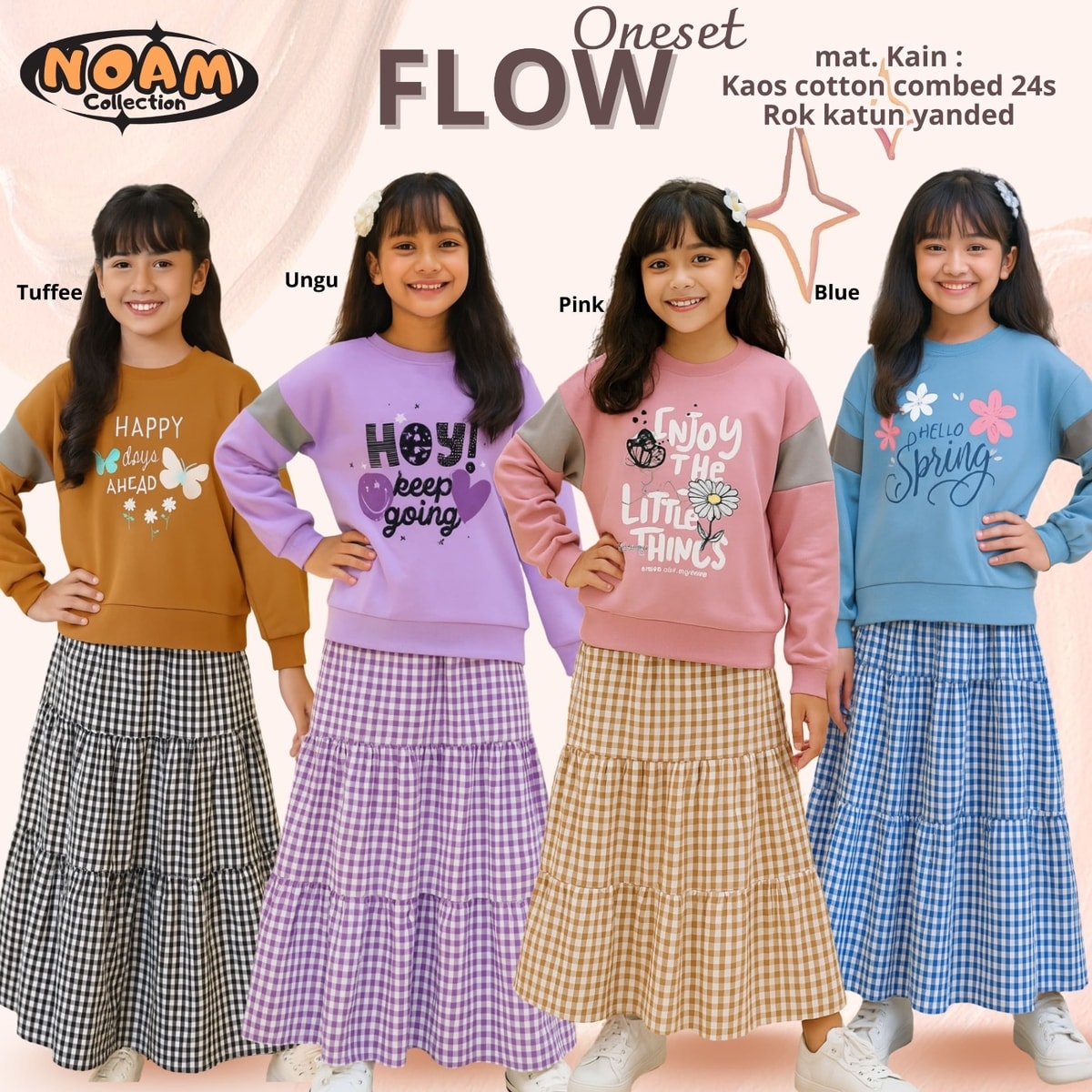 NOAM-Setelan anak perempuan FLOW