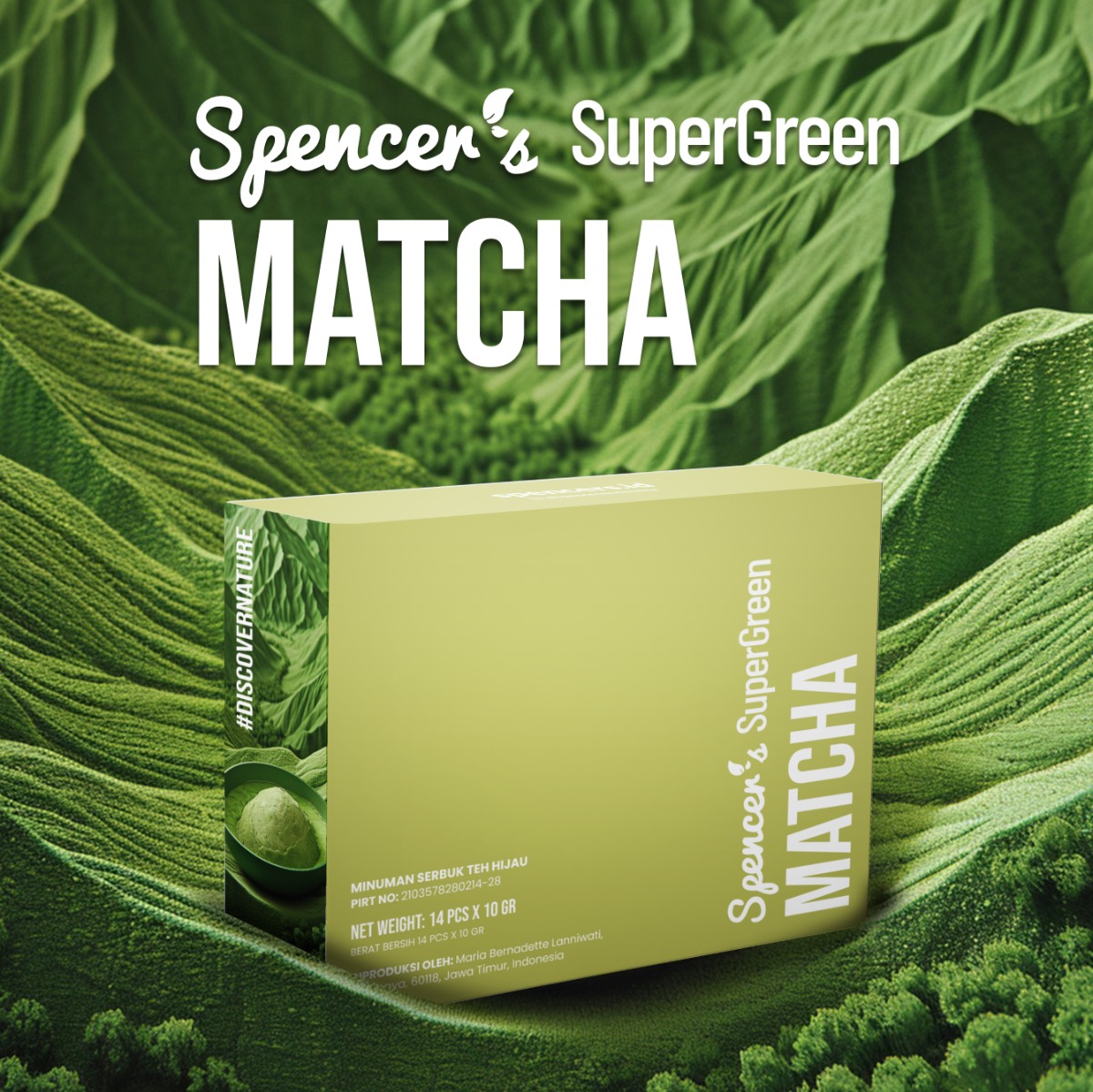 Spencer's Supergreen Matcha - 20 pcs