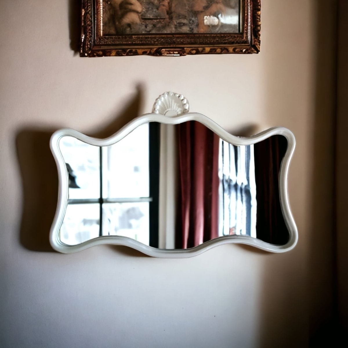 Rectangle Wave Mirror with CROWN ( Pre Order )