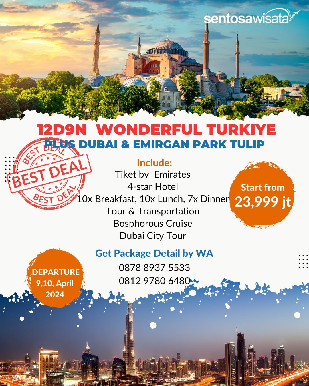 PROMO PAKET TURKI DUBAI 10 APRIL