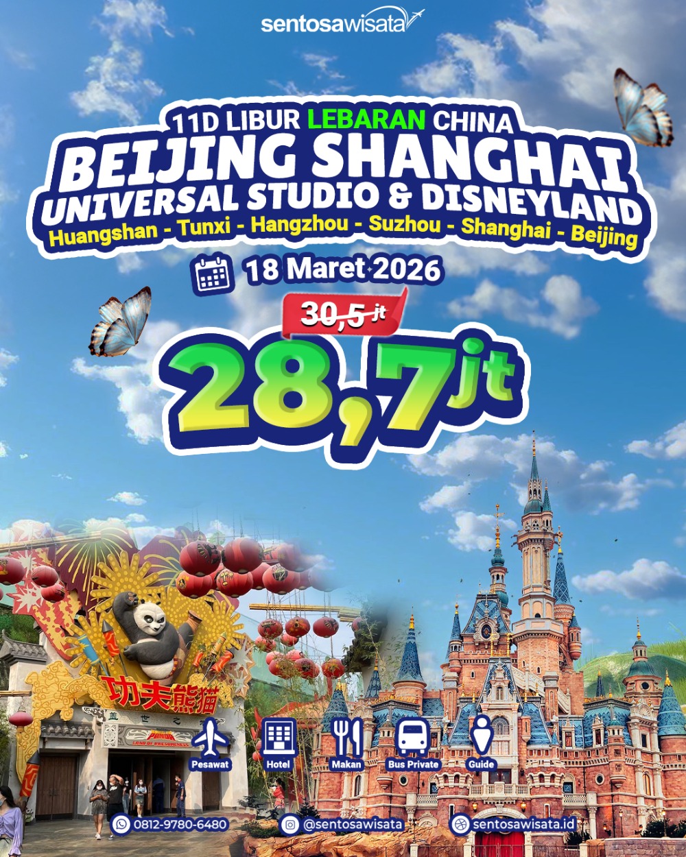 Paket Tour Beijing Shanghai Disneyland & Universal Studio