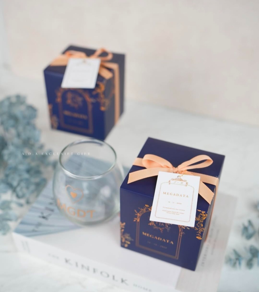 Gelas tuscany / gelas telor ekmas box custom