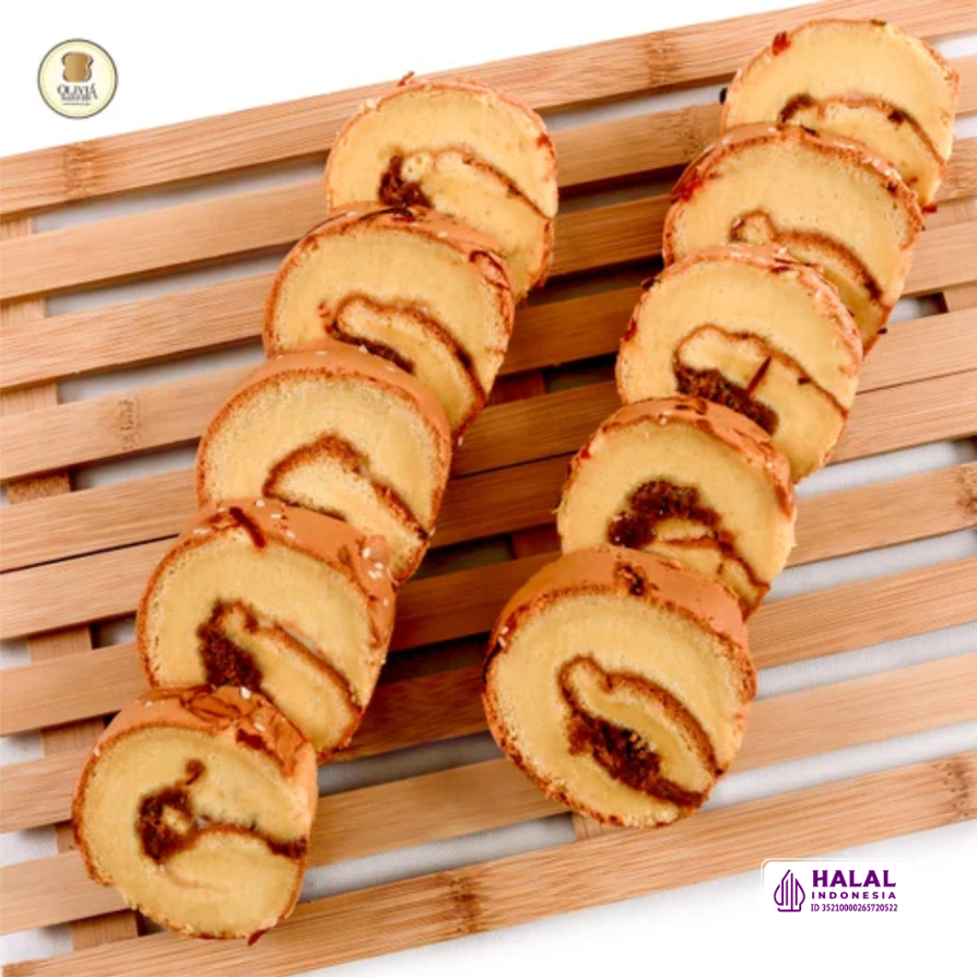 Roll Abon Cake Slice