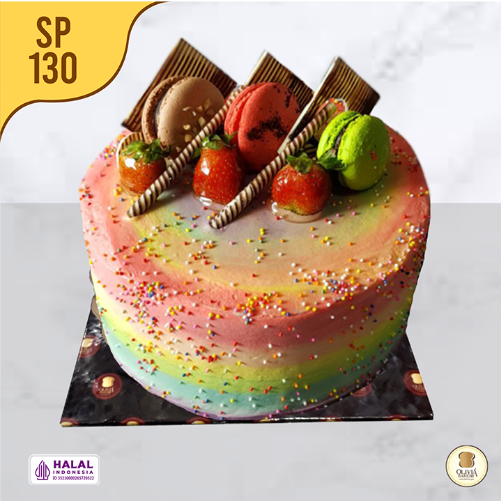Rainbow Cake Bulat B 20 cm