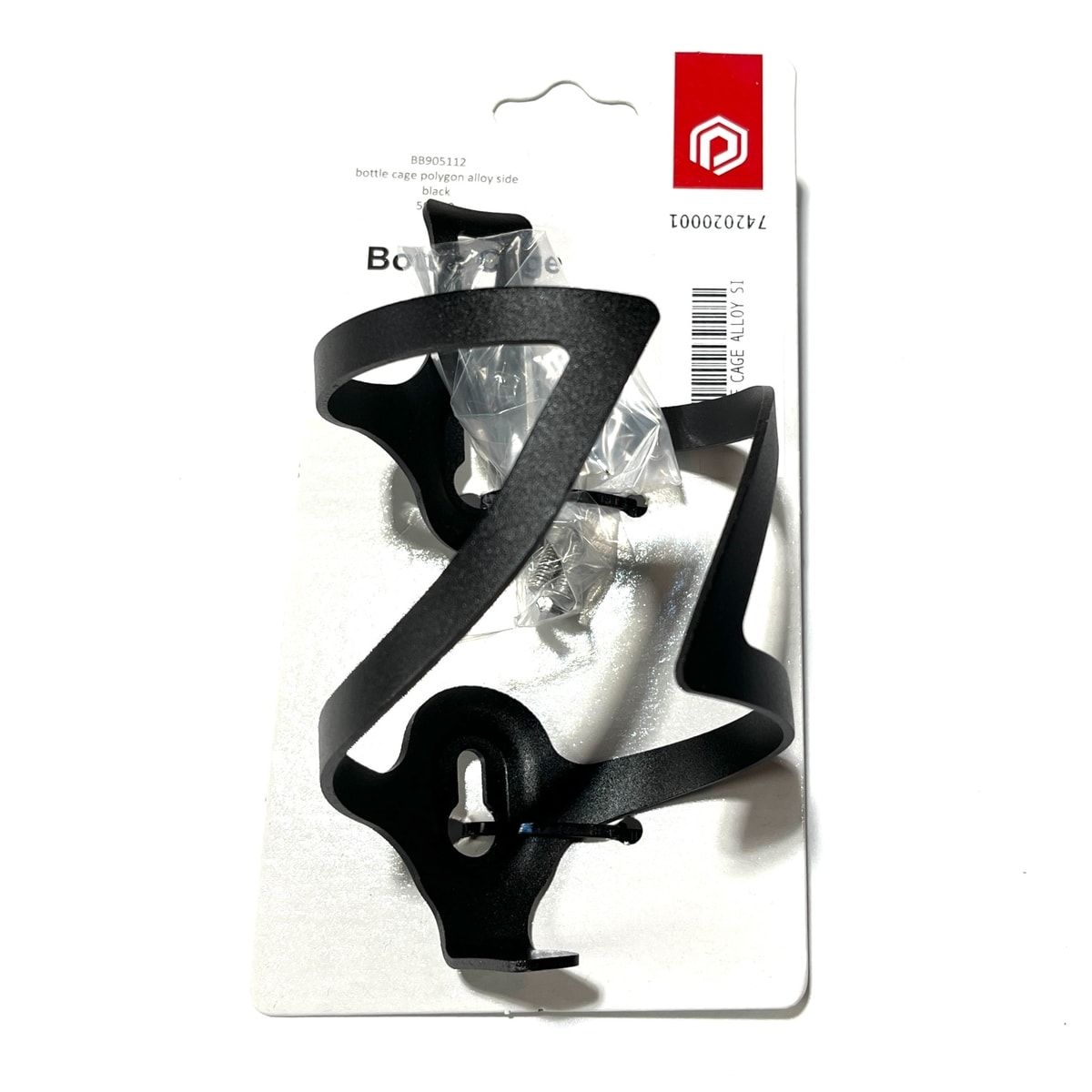 BOTTLE CAGE POLYGON ALLOY SIDE - BLACK
