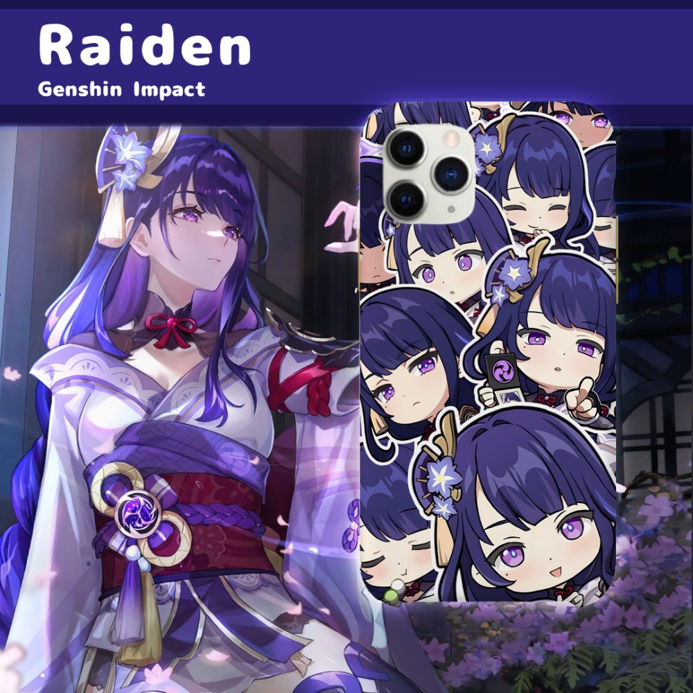 Casing Raiden Shogun Chibi Genshin Impact Semua jenis tipe hp