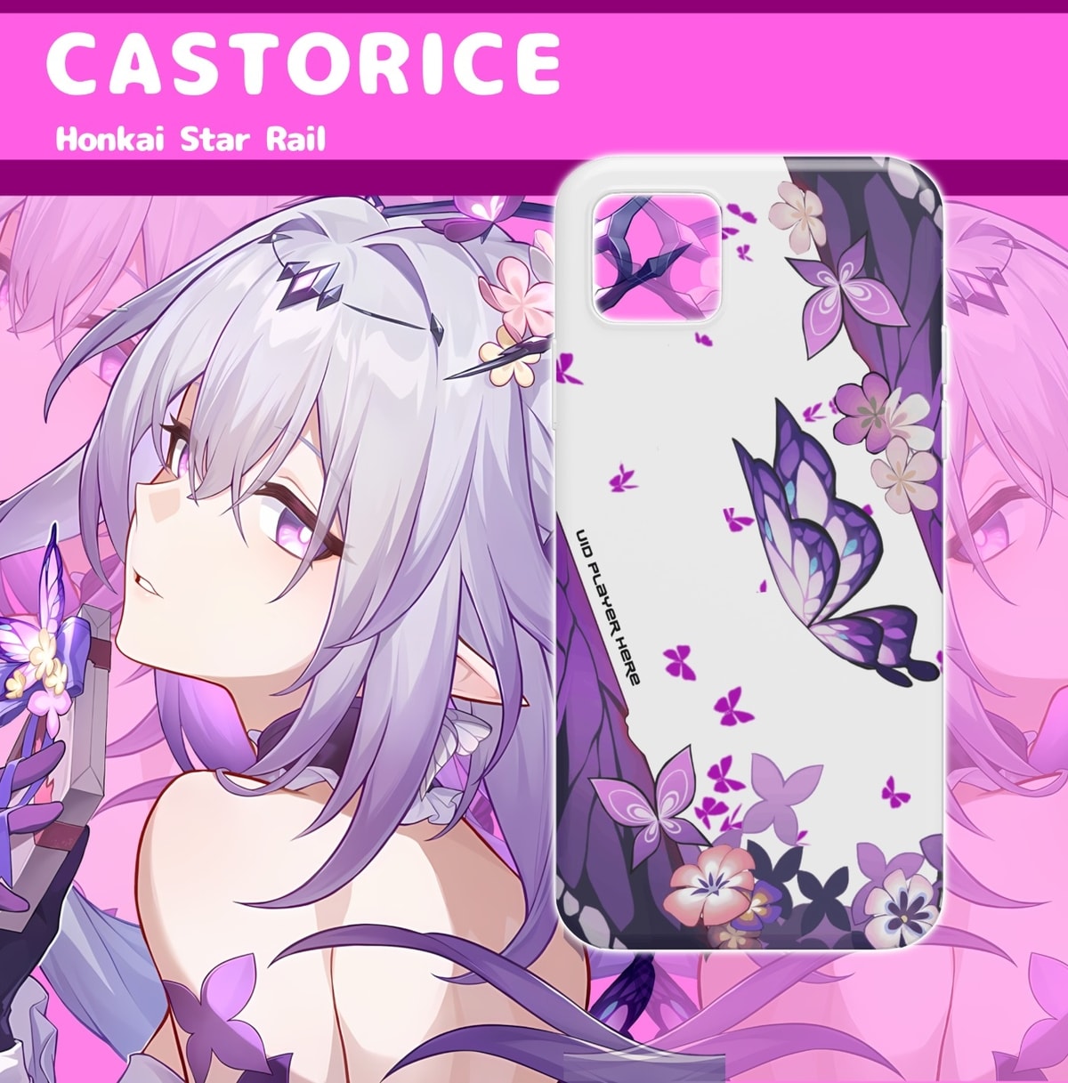 Casing Castorice HSR Bisa Custom UID Semua Jenis Tipe Hp