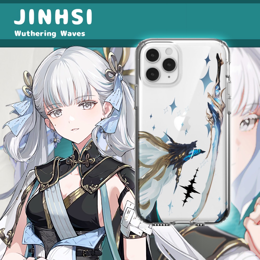 Casing Jinhsi Wuthering Waves Sword Pattern Fan Made