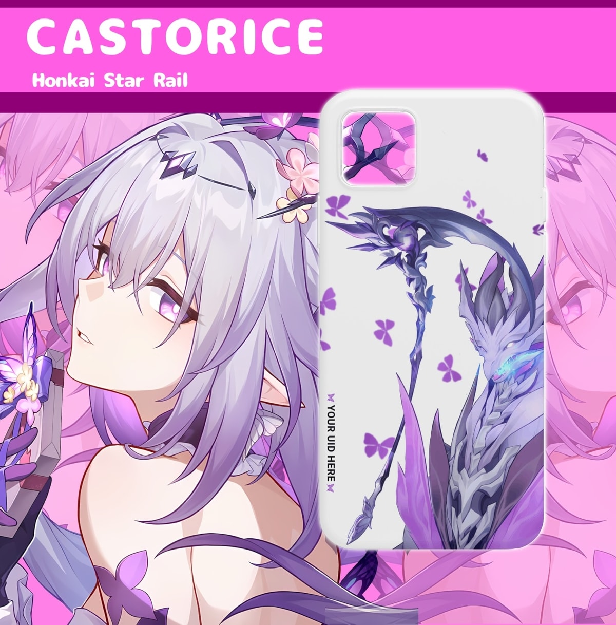 Castorice HSR Weapon Pattern Phone Case