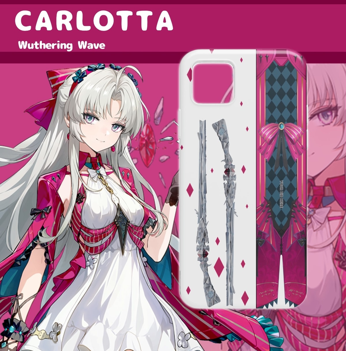 Casing Carlotta Wuthering Waves Custom UID Fan Made