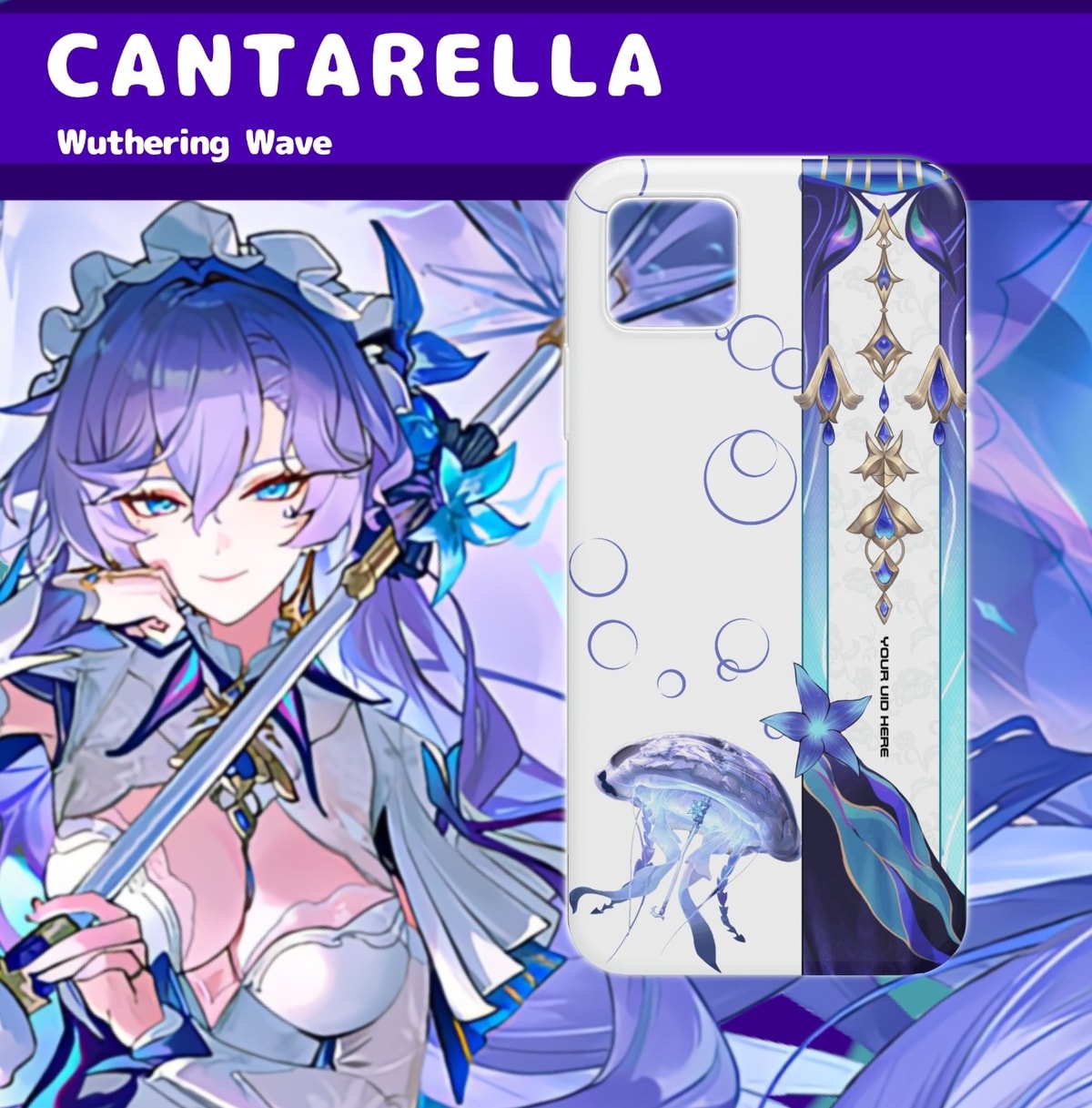 Casing Cantarella bisa Custom UID semua jenis tipe hp