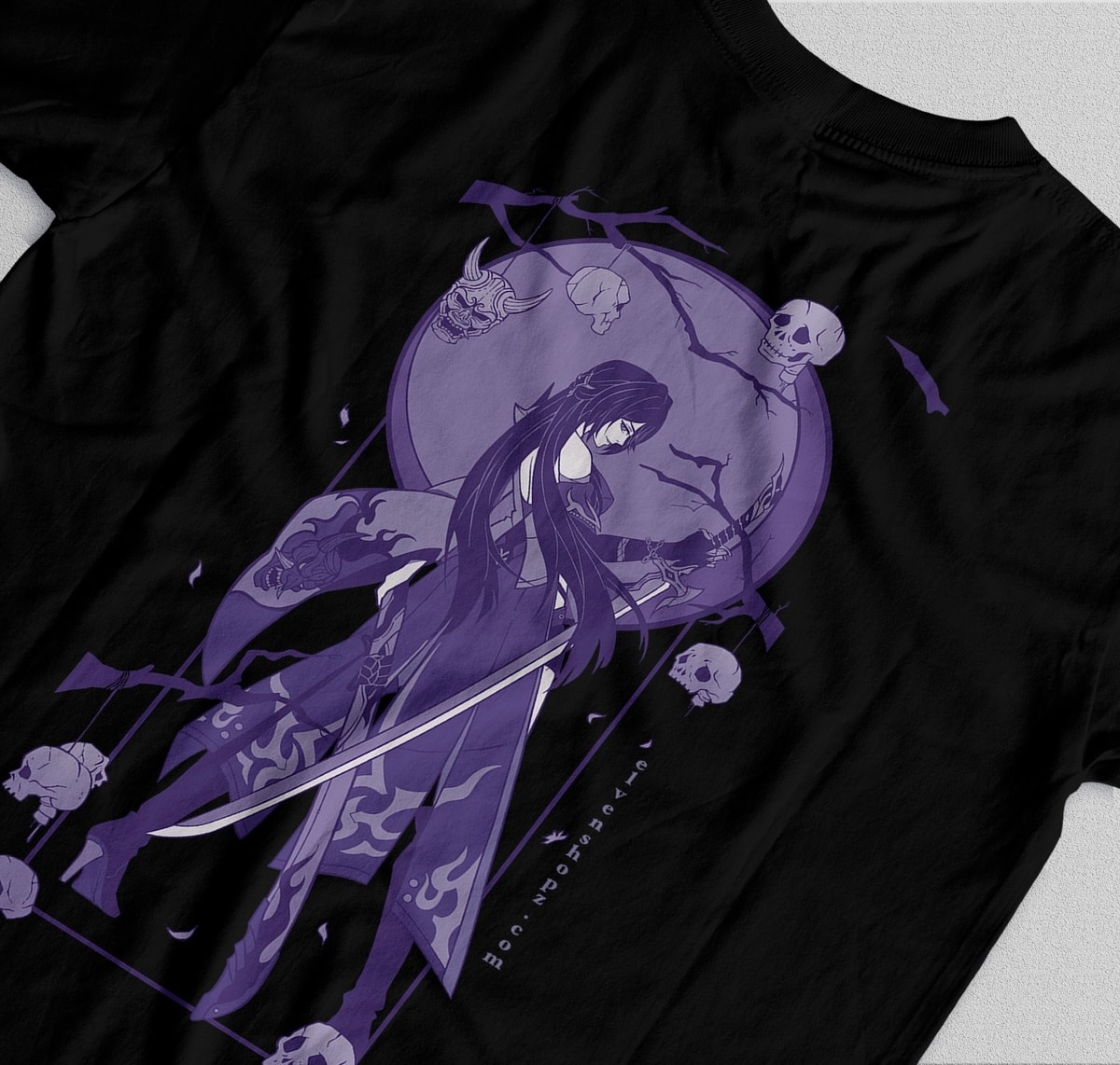 Acheron Honkai Star Rail t-shirt Fan Made(Kaos Acheron HSR Unisex)