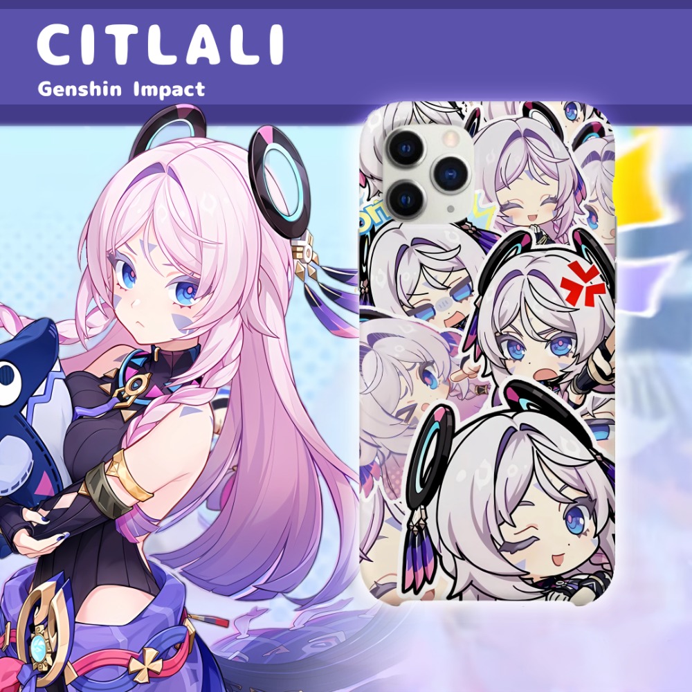 Casing Citlali Genshin Impact Chibi Pattern Semua Jenis Tipe Hp