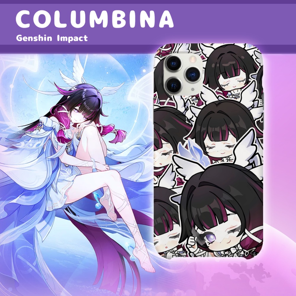 Columbina Chibi Genshin Impact Phone Case