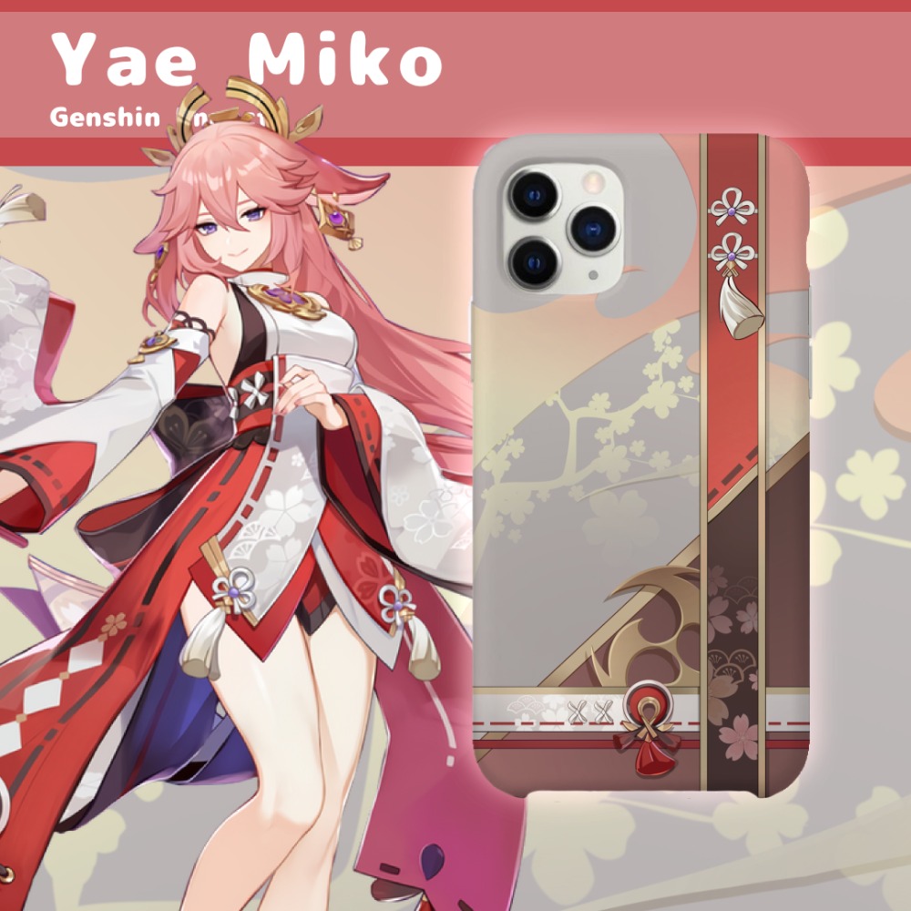 Yae Miko Genshin Impact Phone Case Fan Made(Casing semua jenis tipe hp)