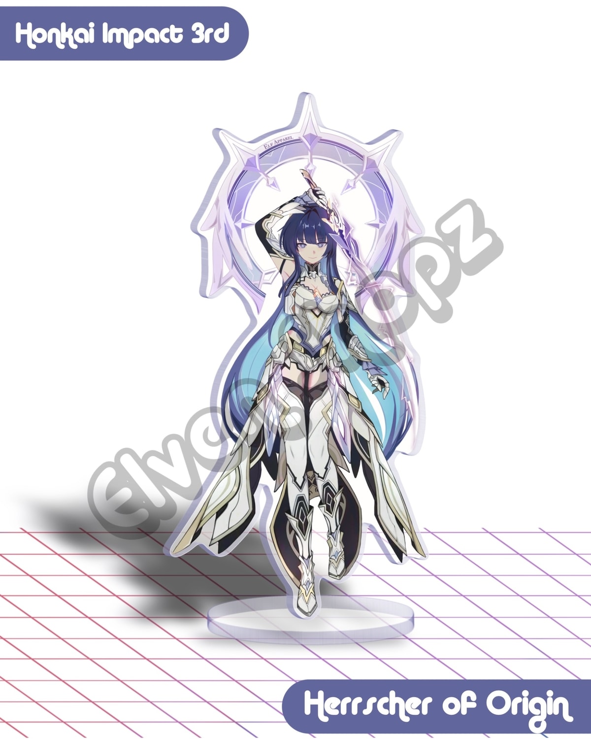 Herrscher of Origin Raiden Mei Acrylic Stand/Akrilik Stand Honkai ...