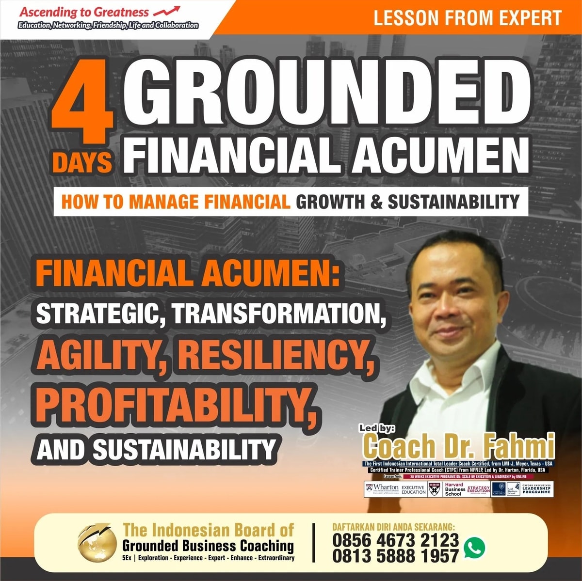 4 Days Grounded Financial Acumen (GFA)