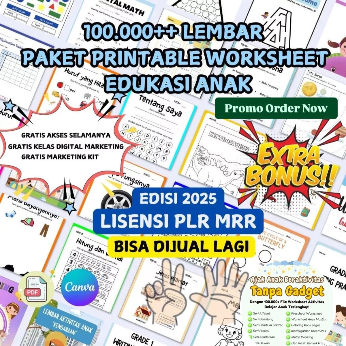 100rb+ Lembar Kreatif Anak PRINTABLE WORKSHEET