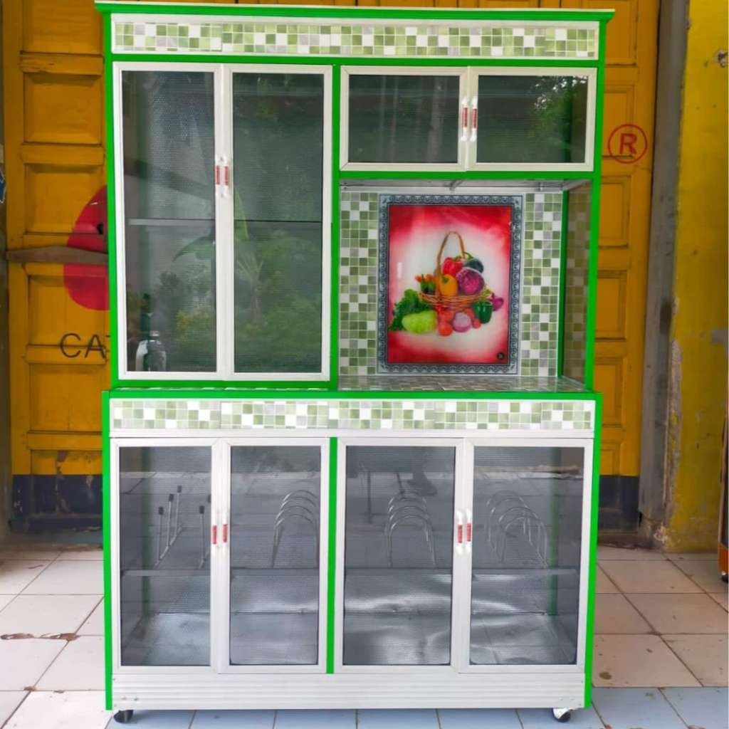 RAK PIRING P8 RODA KACA RIBBEN