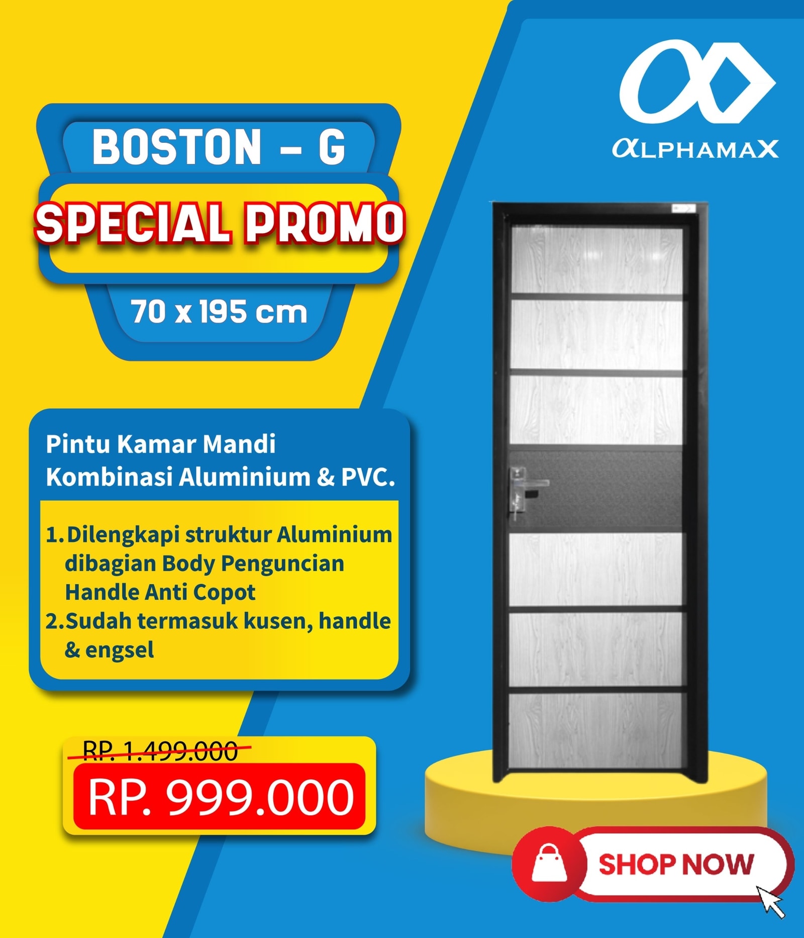 ALPHAMAX - Pintu Jendela Aluminium Modern Bebas Ribet!