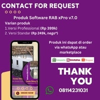 Software RAB xPro versi Professional (AHSP Bidang Cipta Karya)