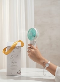 Wedding Souvenir Kipas Mini Elektrik – Box Custom