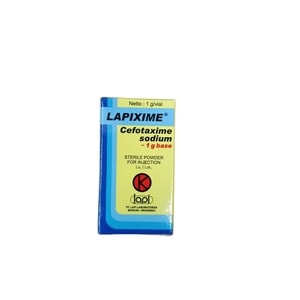 LAPIXIME Cefotaxime Sodium 1g Obat Injeksi Antibiotik