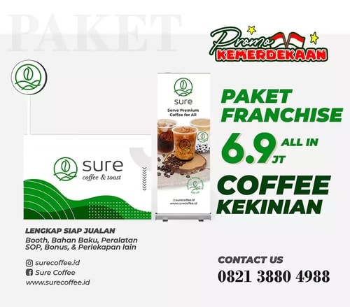 Daftar Paket Usaha Minuman Kekinian Sure Coffee