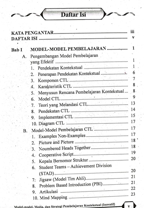 Model-Model Media. dan Strategi Pembelajaran Kontekstual (Inovatif)