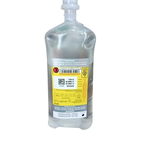 Asering Infus 500 ml - Cairan Infus Elektrolit untuk Rehidrasi dan ...