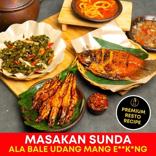 KELAS MASAK ONLINE MASAKAN SUNDA ALA BALE UDANG MANG EK