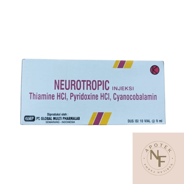 Neurotropic Injeksi - Vitamin B1, B6, B12 (Thiamine, Pyridoxine ...