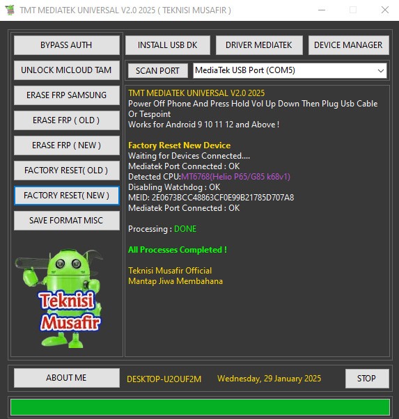 TMT MEDIATEK UNIVERSAL V2.0 2025 FREE TOOL