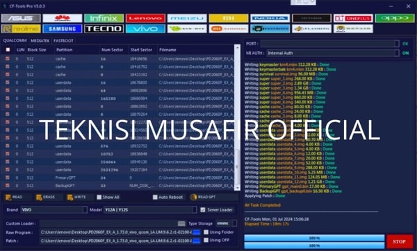 Firmware Vivo Y71 PD1731F( Quallqom )EX_A_1.19.2 Fix Bootloop Fix ...