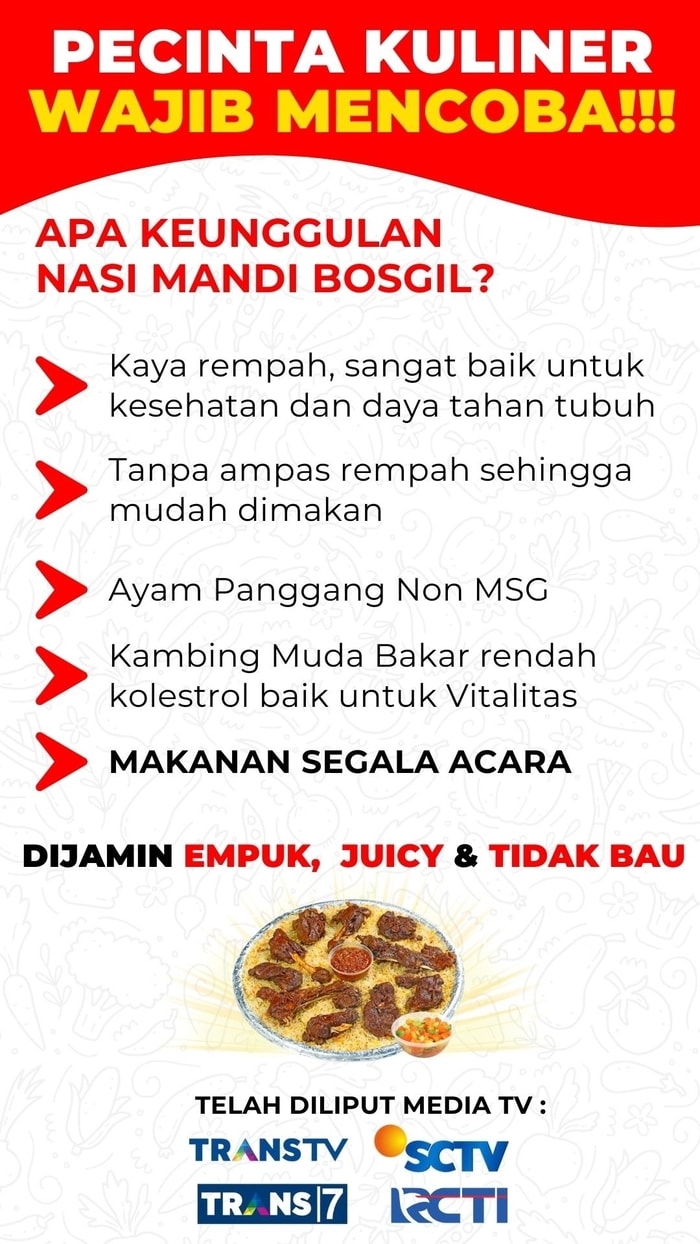 Menu Nasi Mandhi Bosgil