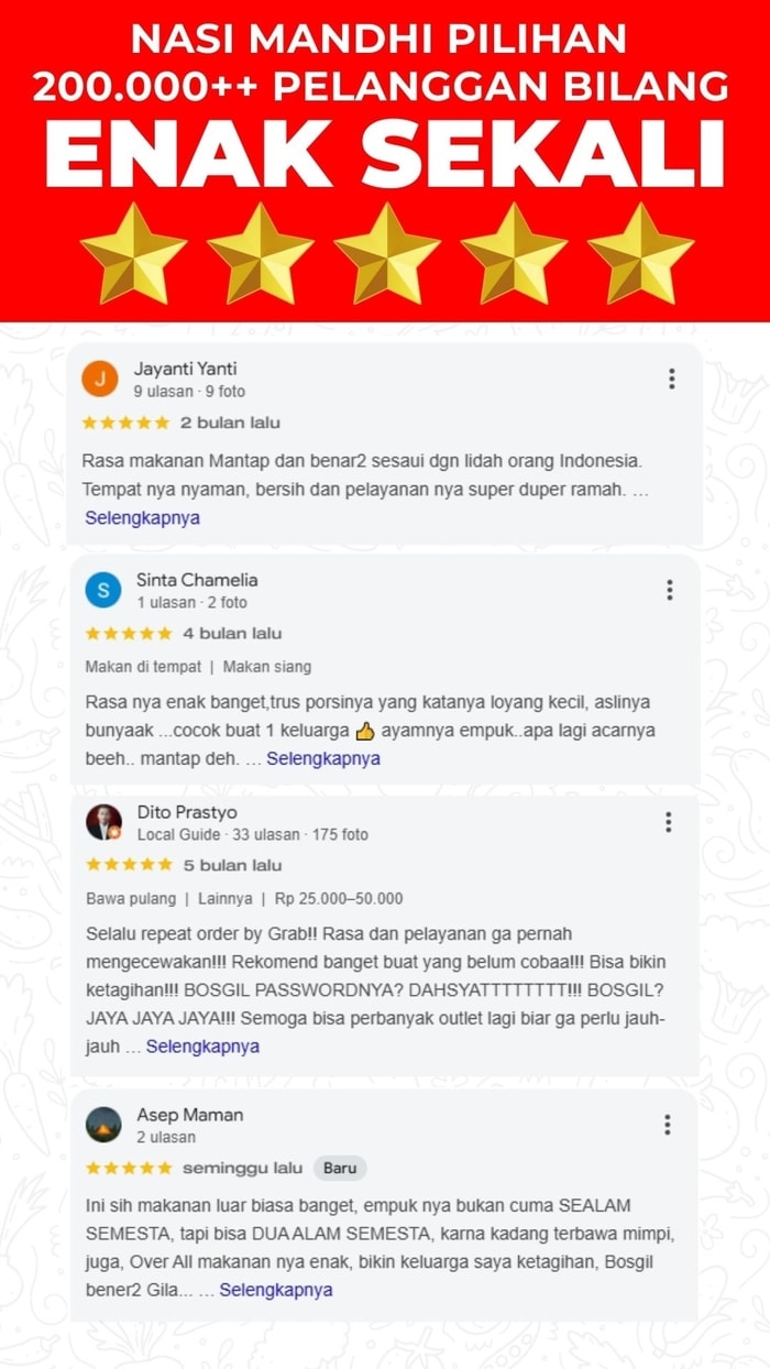 Menu Nasi Mandhi Bosgil