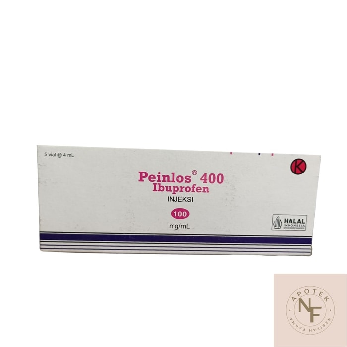 Peinlos 400 Injeksi Ibuprofen 100 mg/mL 5 Vial 4 mL | Obat Pereda Nyeri ...