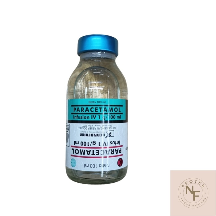 Paracetamol Infus IV 1g/100ml – Obat Demam & Nyeri Berat untuk Injeksi