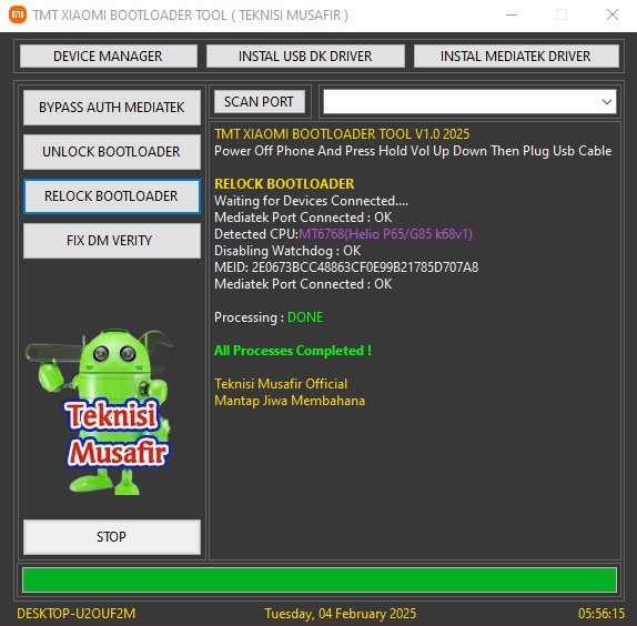 TMT XIAOMI BOOTLOADER TOOL V1.0 2025 FREE