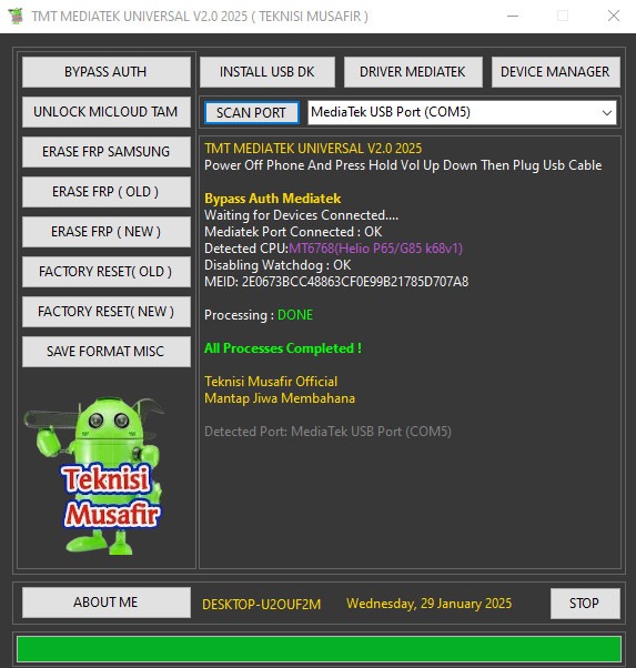 TMT MEDIATEK UNIVERSAL V2.0 2025 FREE TOOL