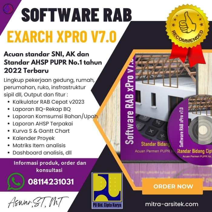 Software RAB xPro versi Professional (AHSP Bidang Cipta Karya)
